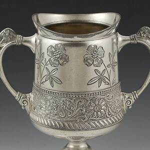 Antique Silver Meriden Britannia Co Assyrian Head Trophy 2 Handle ...