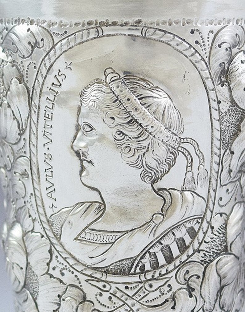Antique 1662-1691 Rare German .800 -.900 Silver Beaker Cup by Christian ...