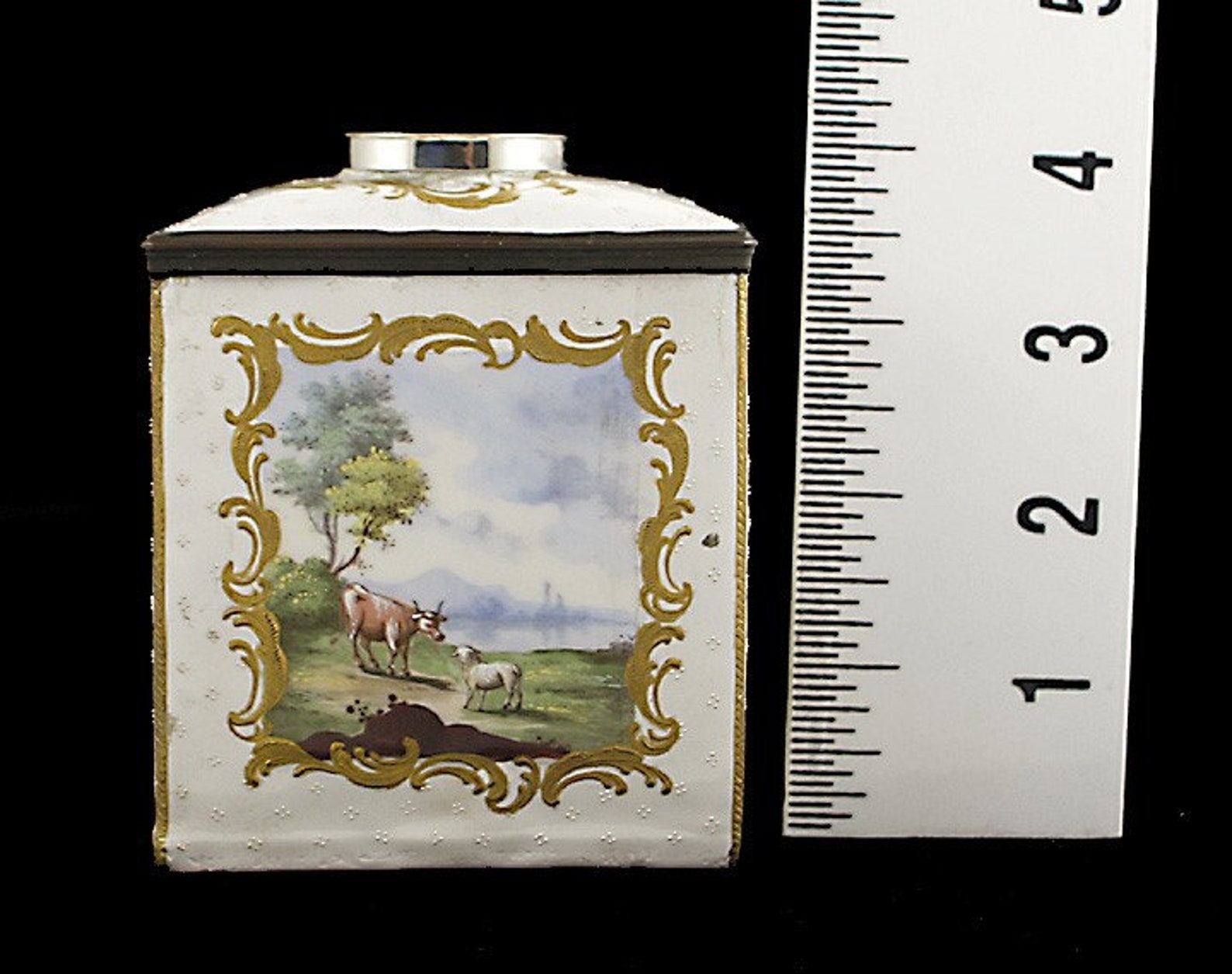 Rare South Staffordshire Enamel Tea Caddy C1770 | Etsy