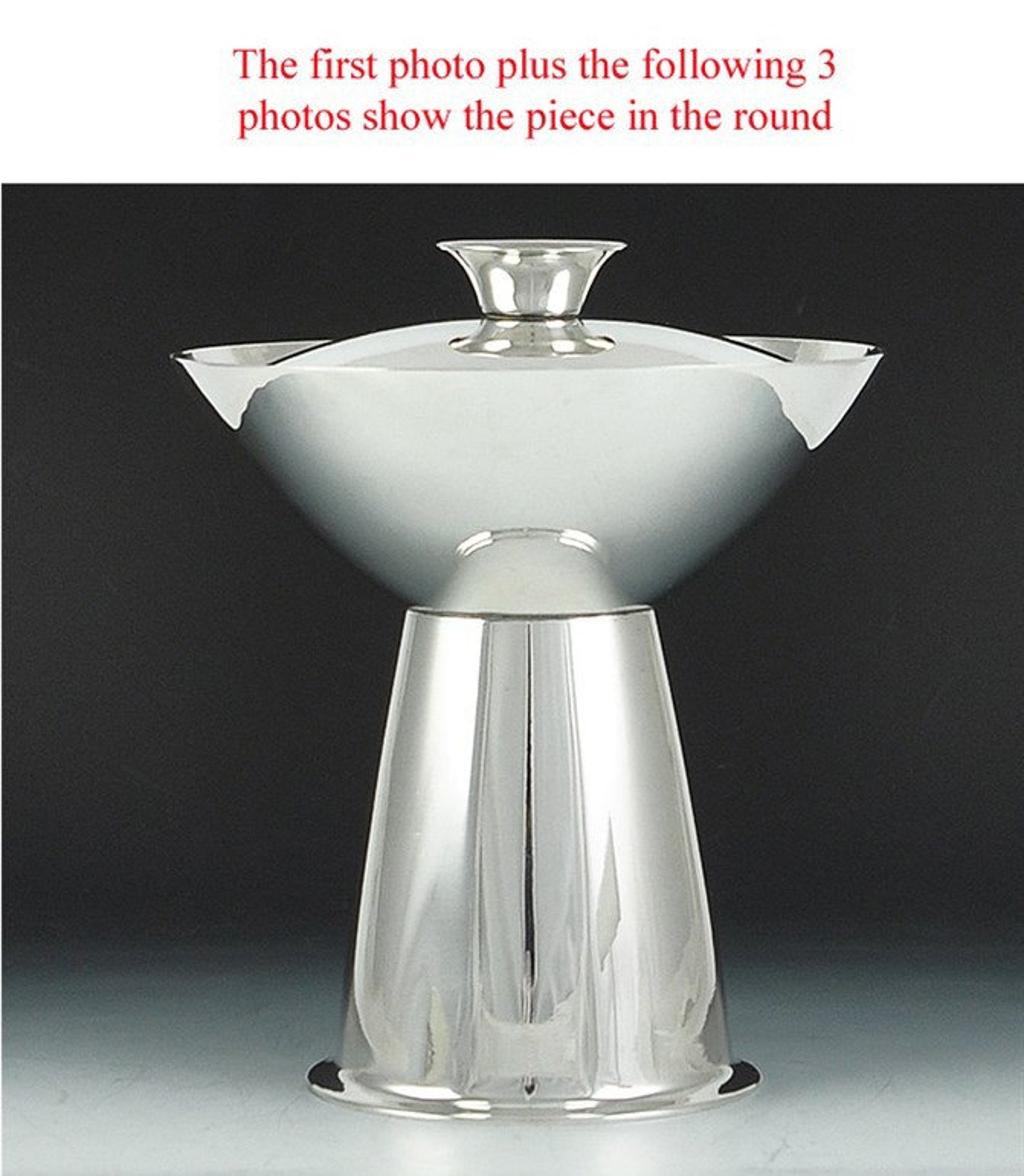 Vintage Modernist Sterling Silver Ciborium Covered Chalice Urn | Etsy