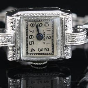 Fine Ladies Platinum & Diamond Lafond Art Deco Wristwatch Ciny - Etsy