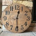 18 Inch Clock, Wooden Clock,farmhouse Decor, Large Wall Clock, Rustic ...