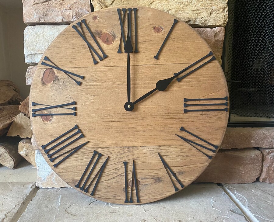 FarmHouseClockDesign - Etsy