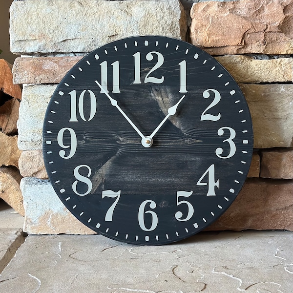 Distressed Clock - Etsy