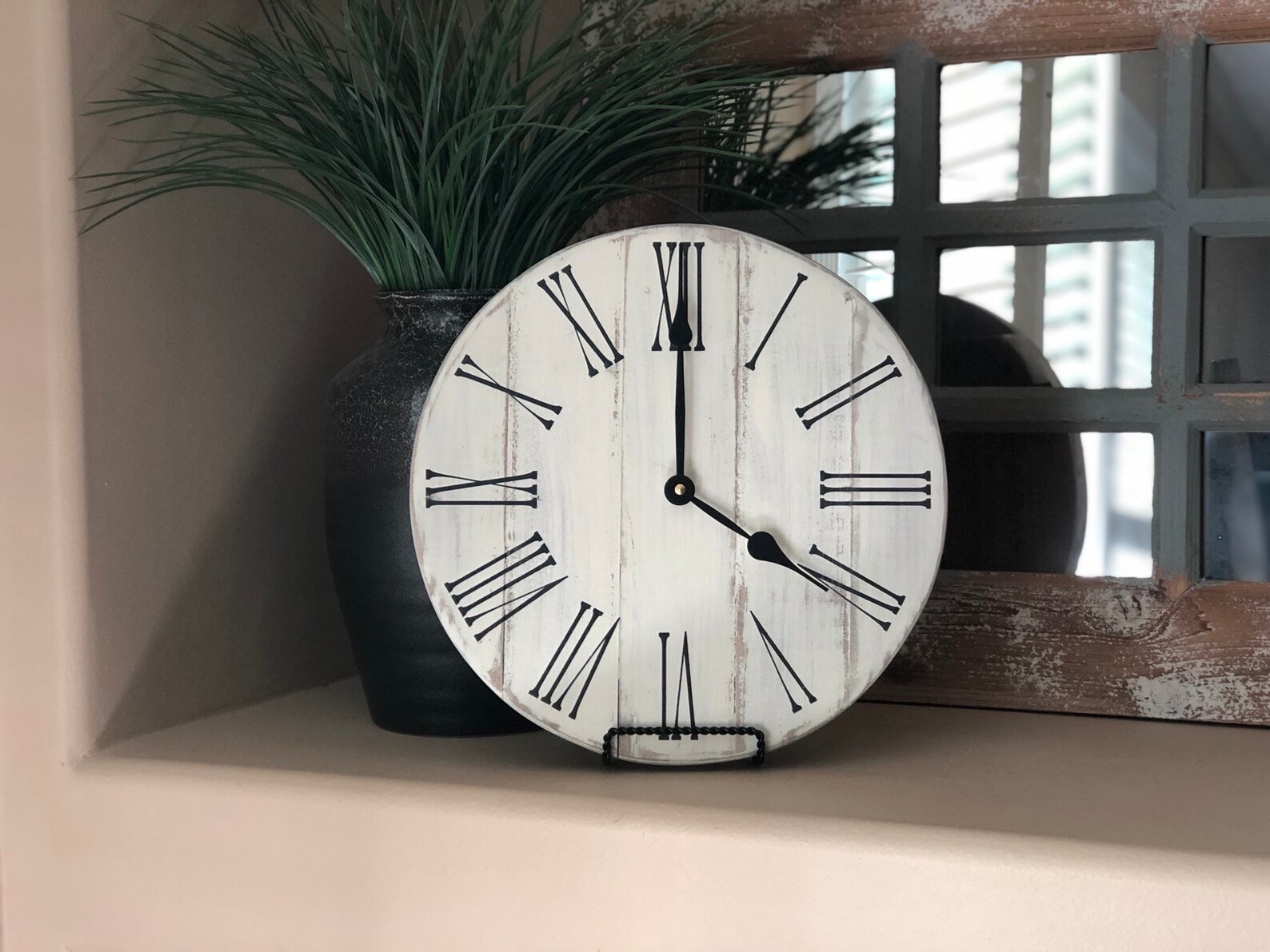 12 Inch Clock/ Small Wood Clock/ Rustic Clock/ Farmhouse | Etsy