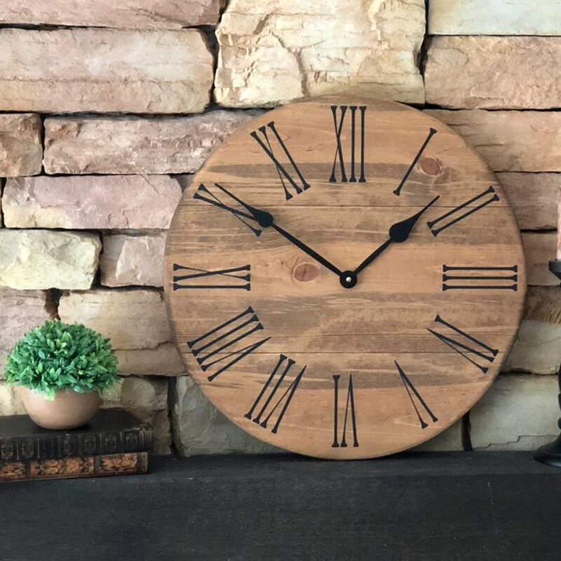 Distressed Clock - Etsy