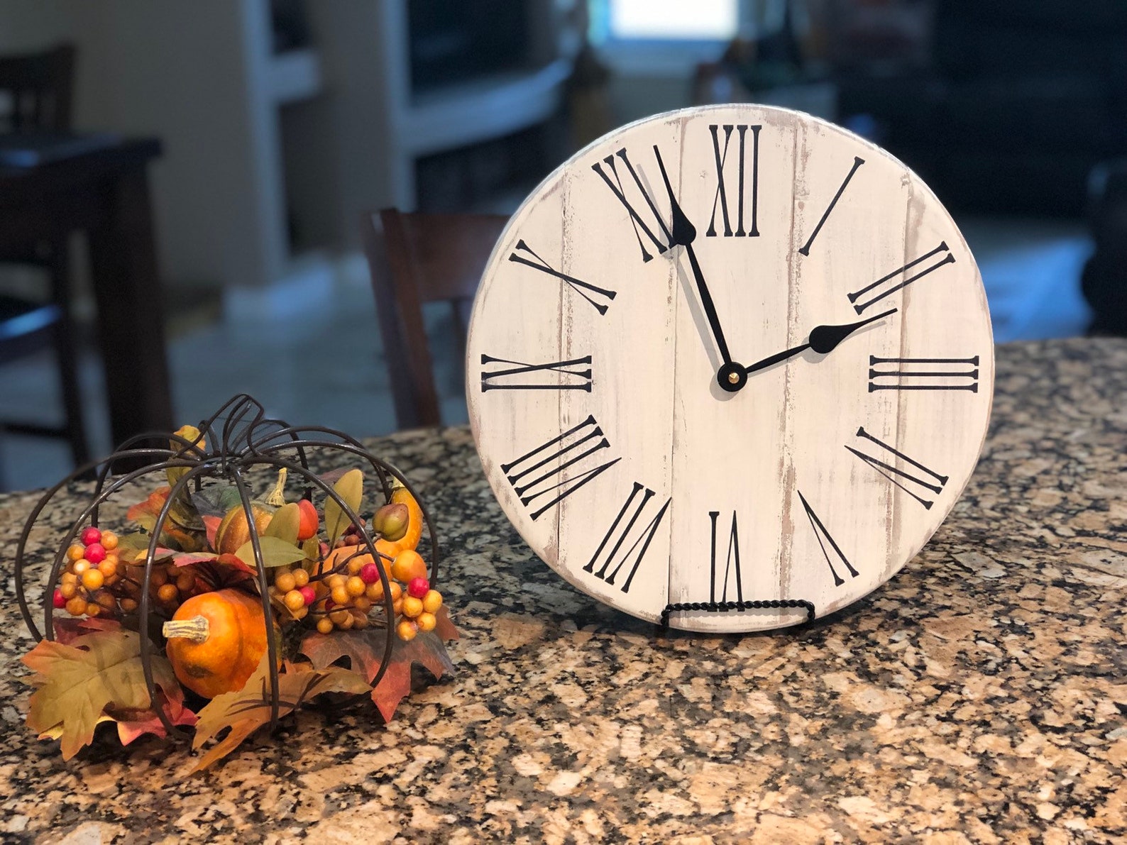 12 Inch Clock/ Small Wood Clock/ Rustic Clock/ Farmhouse | Etsy