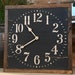Framed Wooden Farmhouse Clock Square Clock for Walls - Etsy