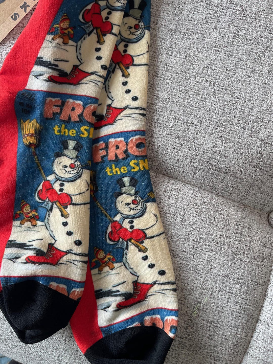 Pair of Retro " Frosty the Snowman " Socks Unisex Rare One Size - Etsy