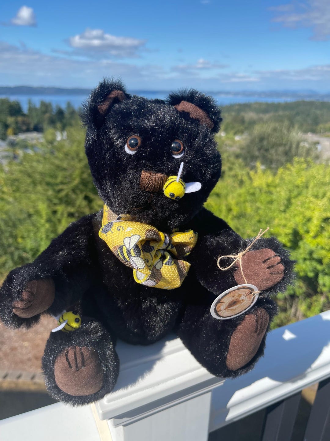 P.S Bears Bee Bear "eek" 13 Inches Super Soft Jointed Hand Crafted One ...