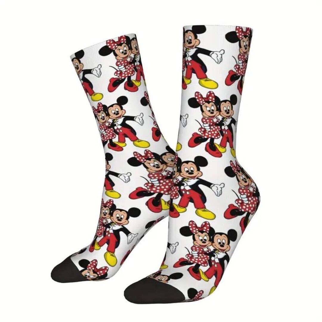 Mickey and Minnie Socks Rare Unisex One Size Retro FREE Shipping - Etsy
