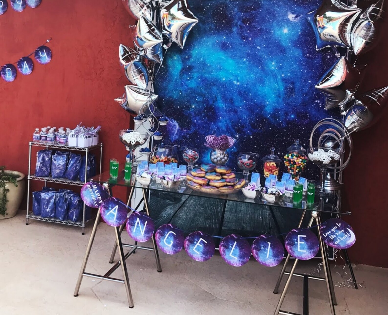 Galaxy Themed Party Supplies Galaxy Water Labels Galaxy - Etsy