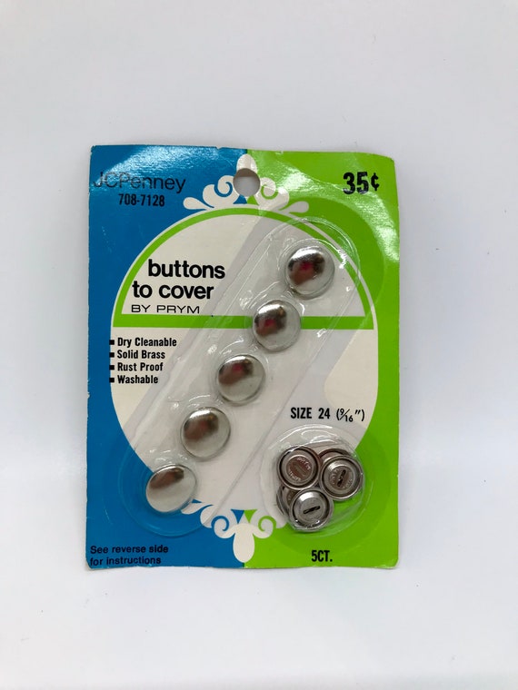 Vintage Prym Buttons to Cover 5 Count Size 24 Size 9/16 | Etsy