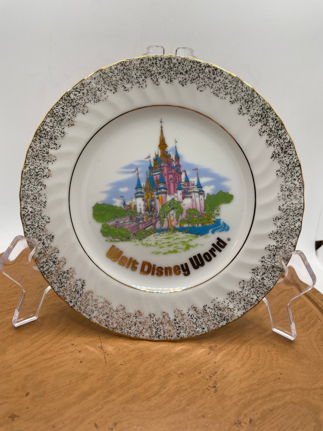 Vintage Walt Disney World Plate – Cinderella Castle Souvenir - Etsy