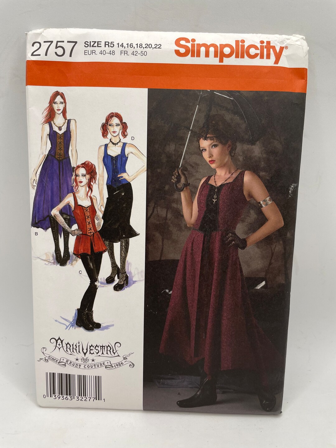 Simplicity Sewing Pattern - 2757 - Costumes for Adults - Misses ...