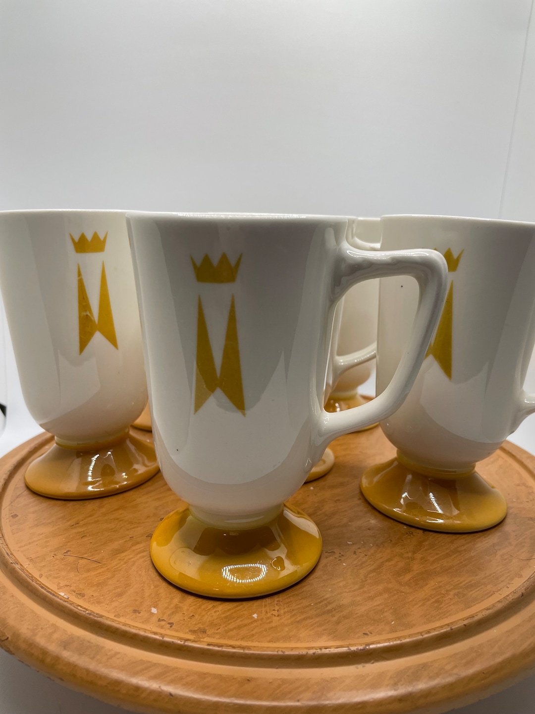 Vintage Homer Laughlin Marriott Hotel Mugs: Gold Crown Restaurant Ware ...