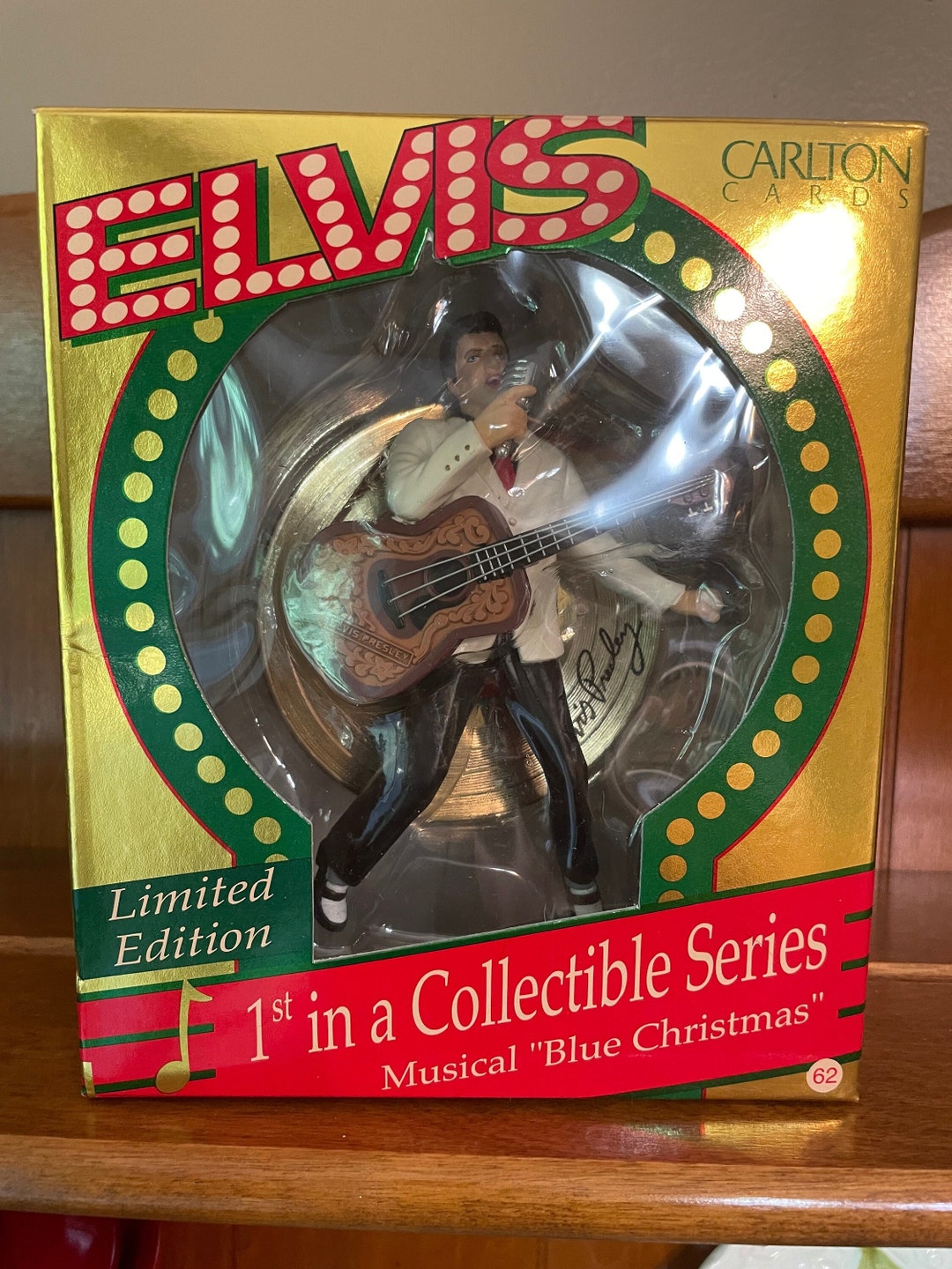Elvis Presley Blue Christmas Musical Ornament Limited Edition 1st in a ...
