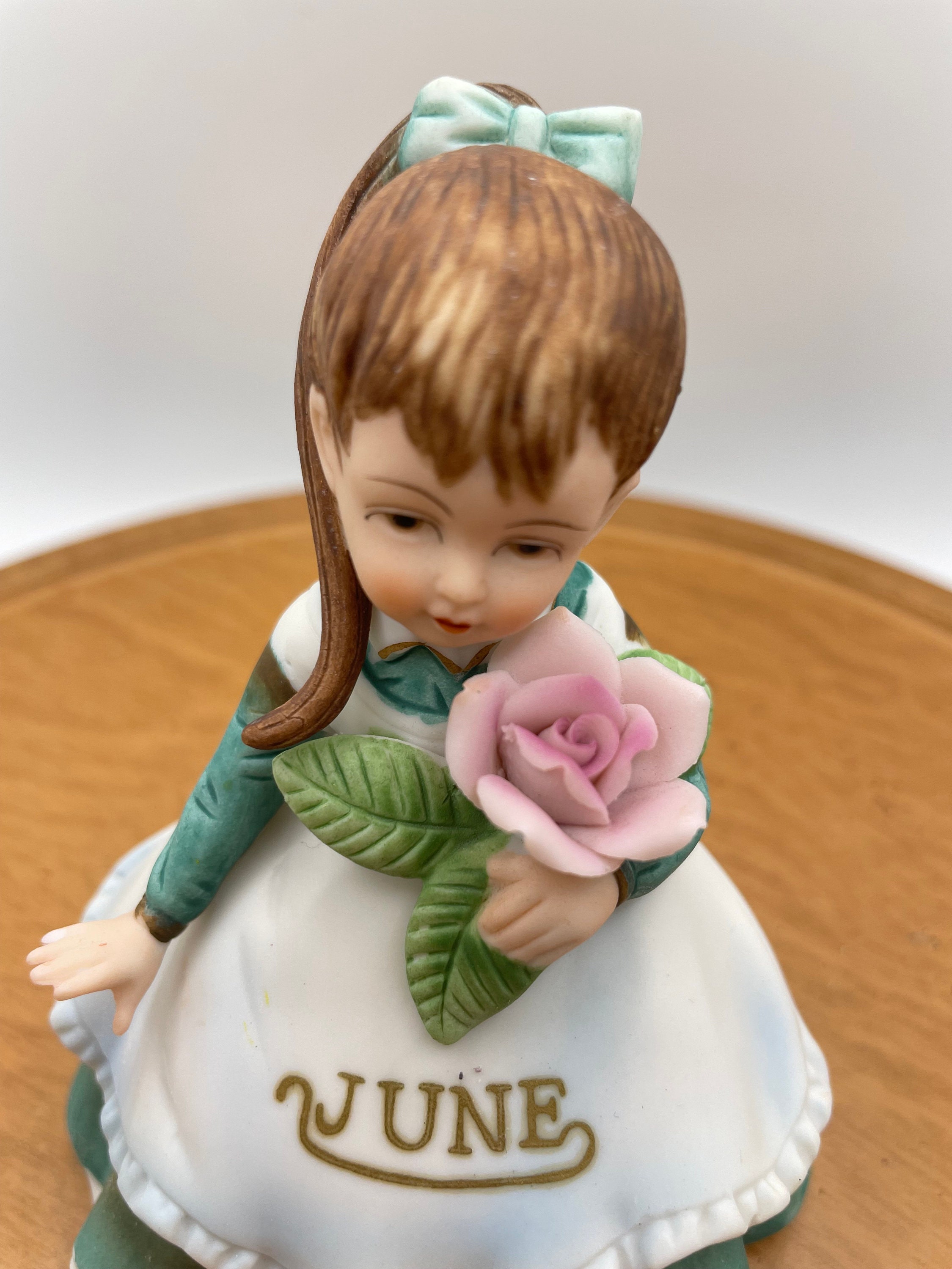 Lefton June Girl Figurine Geo Z Lefton KW4200 Ceramic - Etsy