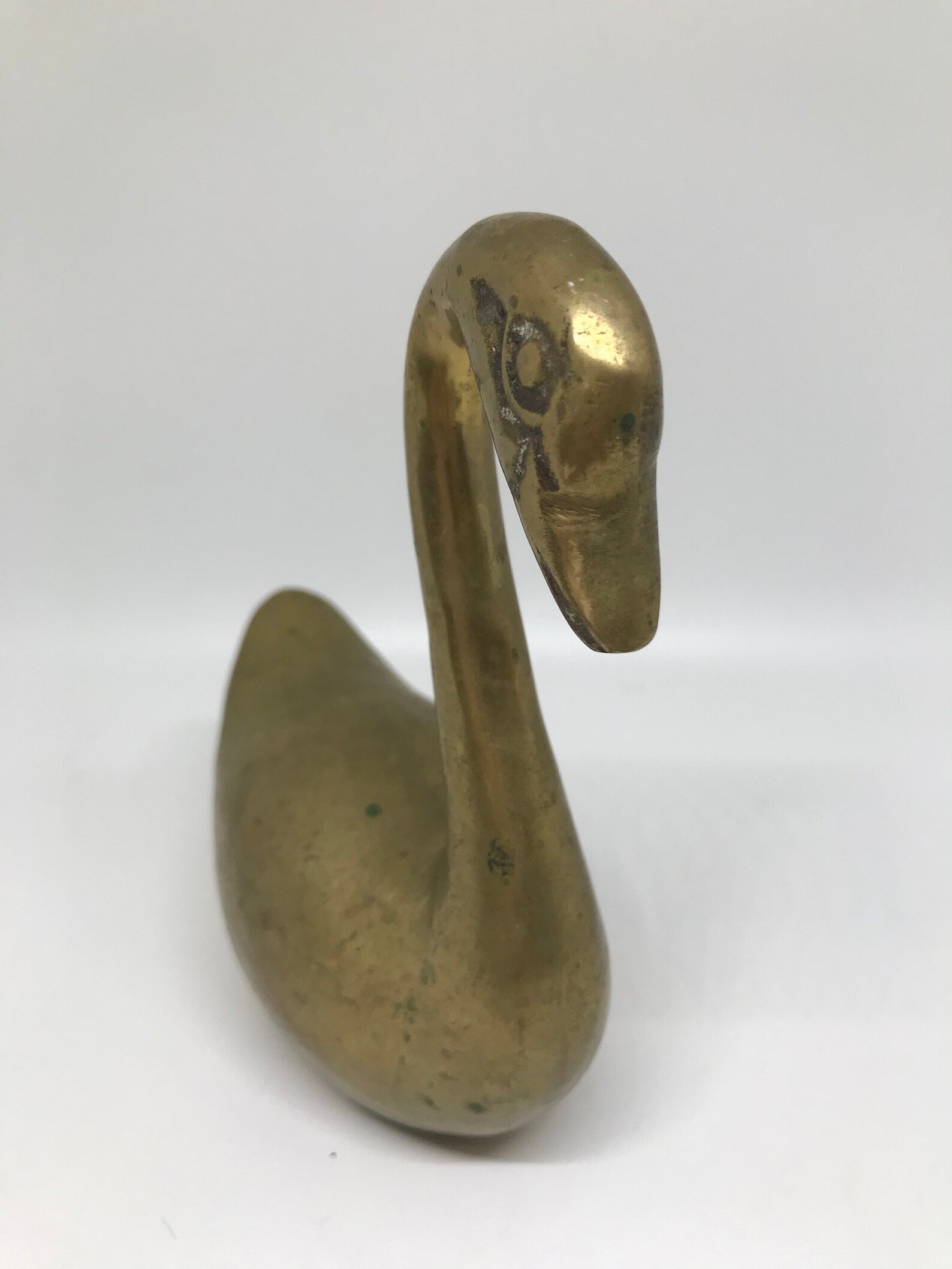 Vintage Brass Swan Stylized Swan Swan Figurine Mid - Etsy