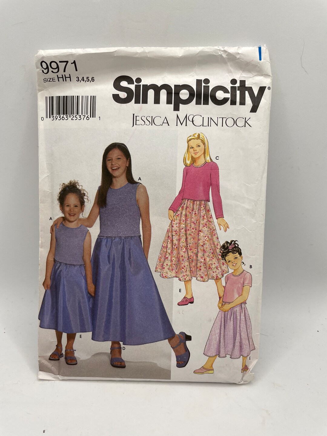 Simplicity Sewing Pattern - 9971 - Jessica Mcclintock - Childs and ...