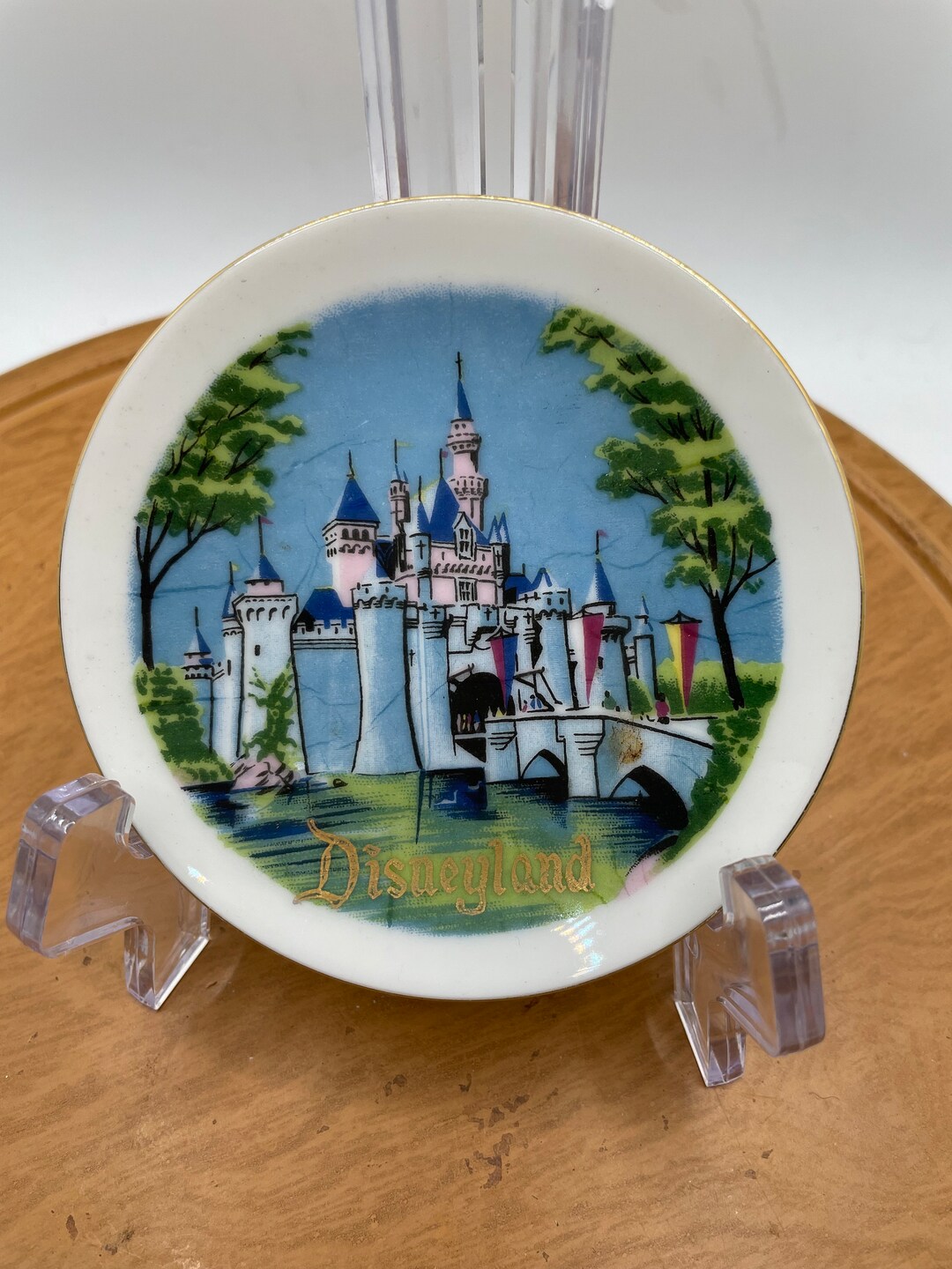 Vintage Walt Disneyland Souvenir Plate - Magic Kingdom - Cinderella ...