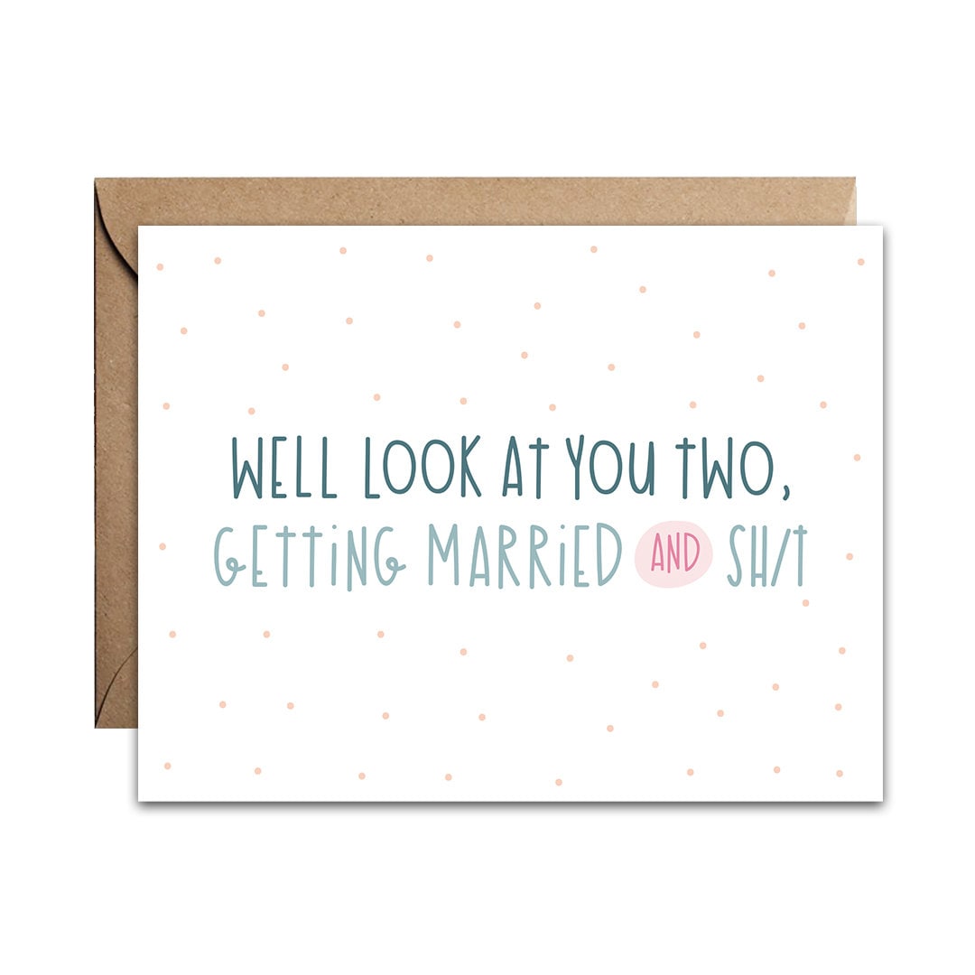 Let's Get Married Card Funny Wedding Card Funny Love Card Funny ...