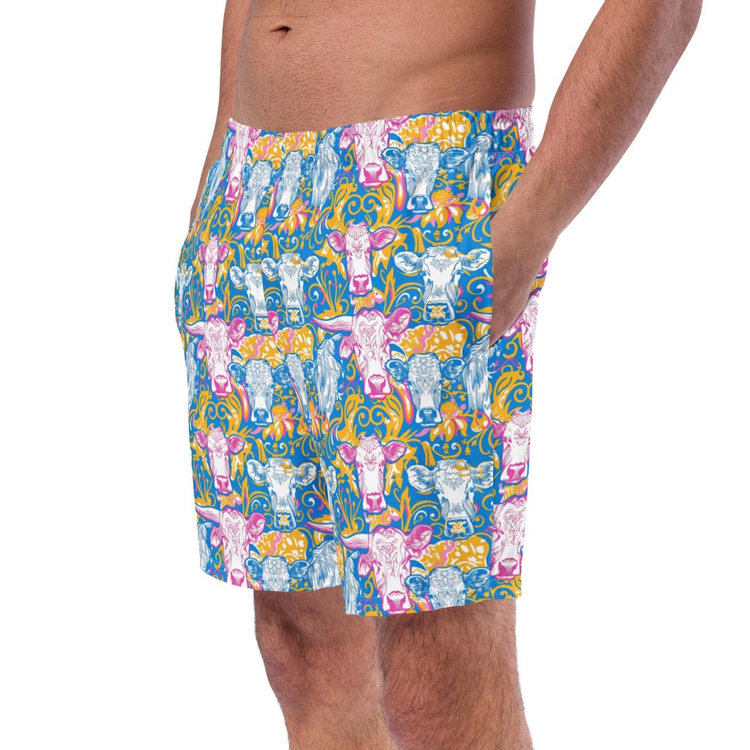 Jolene - Recycled Swim Trunks | Western | Couples Matching Suits - Etsy