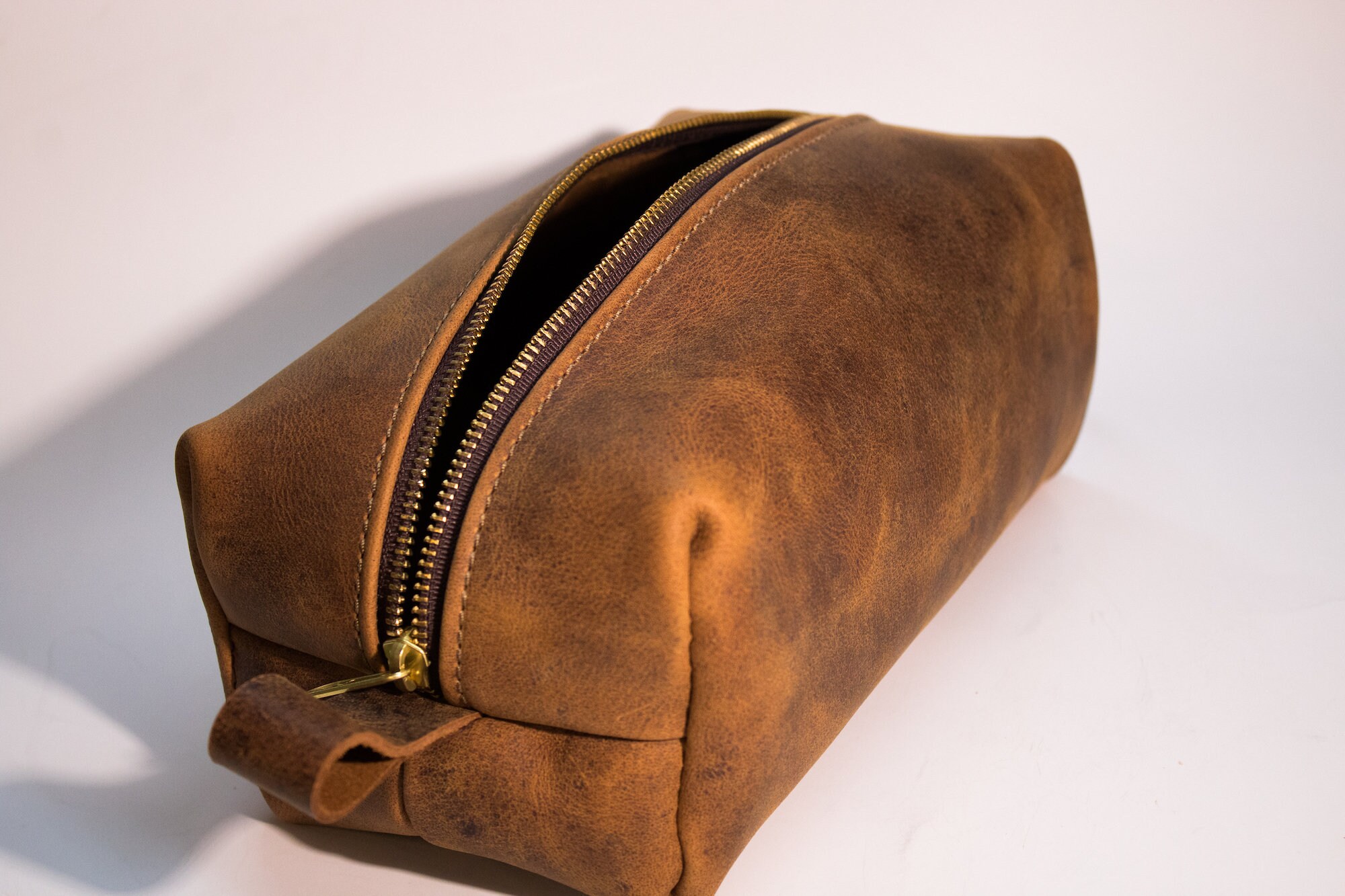 Leather Shave Kit Bag, Water Buffalo (bates Leather Co. LLC) - Etsy