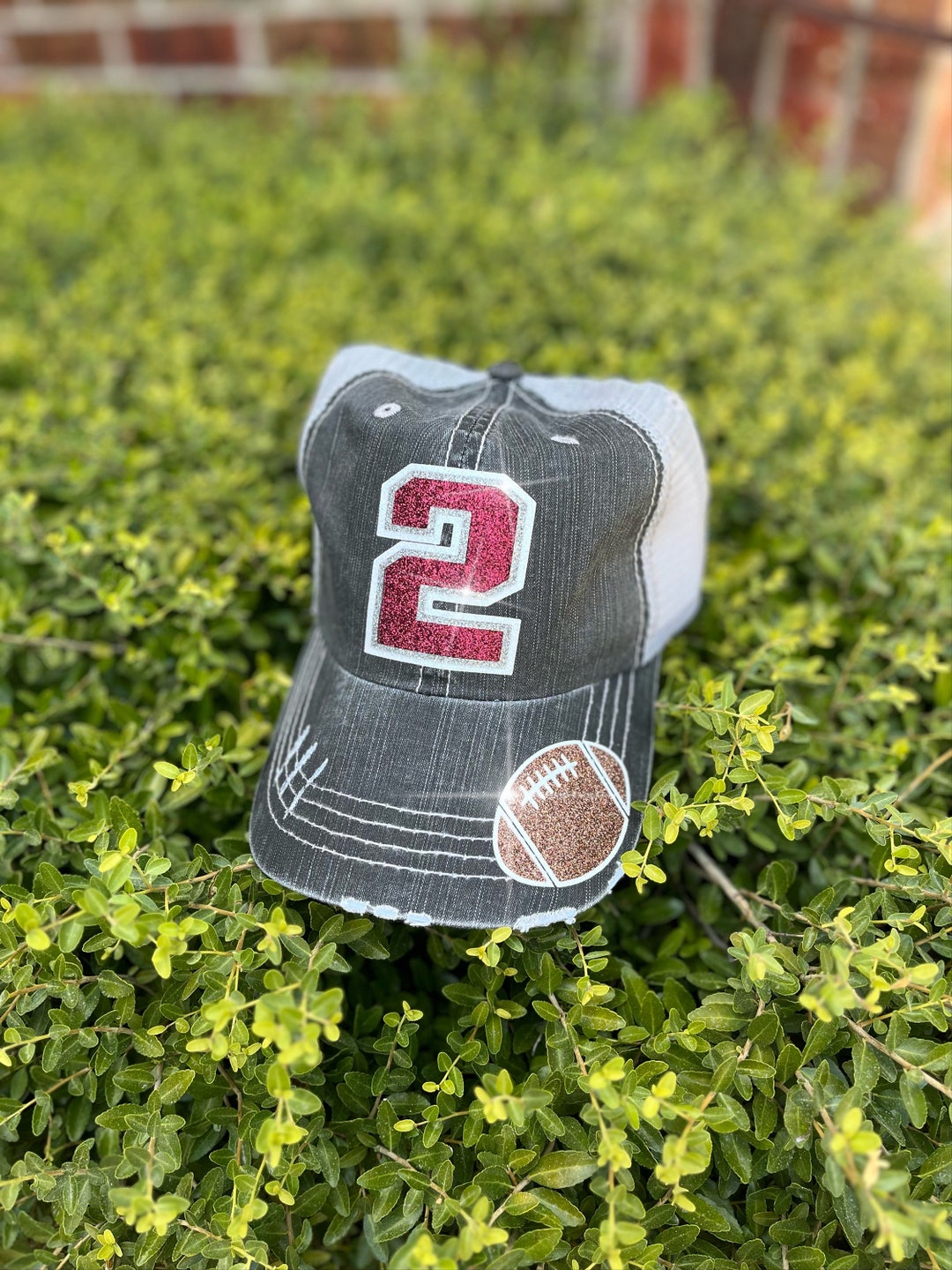 Glitter Number Trucker Mesh Hat for Any Sport - Etsy