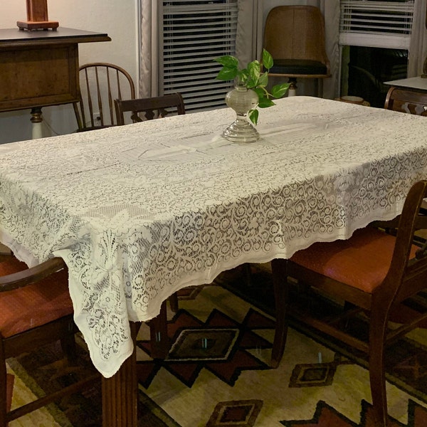 Lace Tablecloth - Etsy