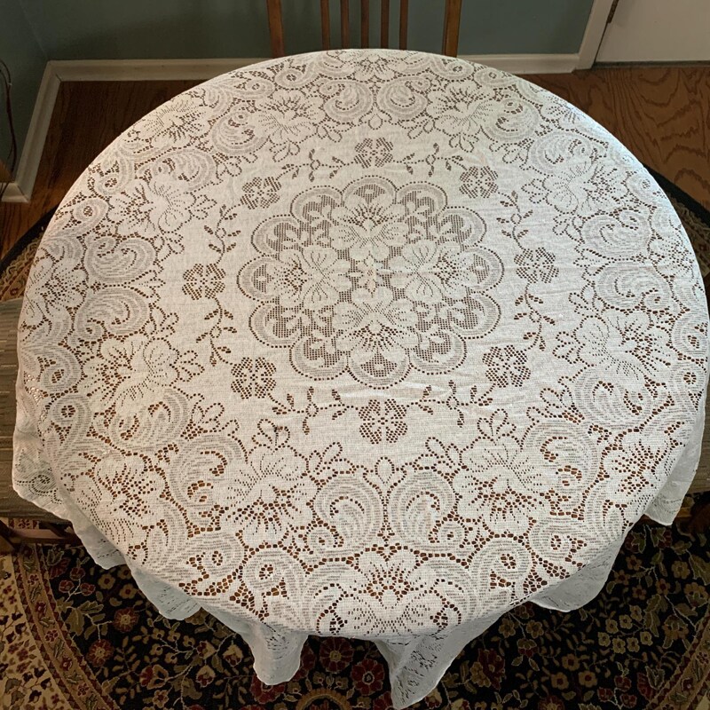 Lace Tablecloth - Etsy