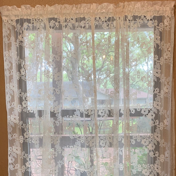 Lace Curtains - Etsy