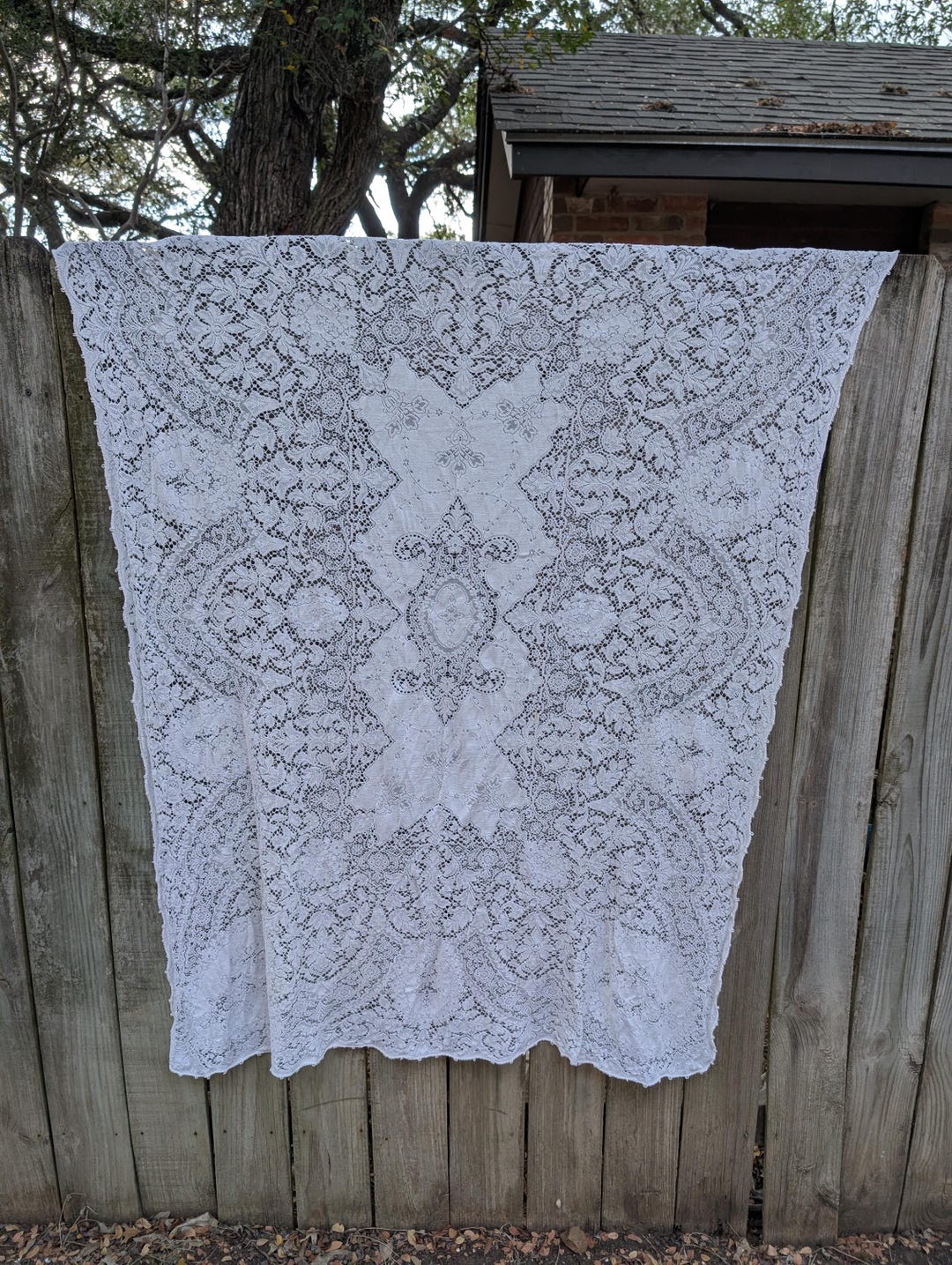 8286 T Quaker Ivory Lace Tablecloth, Wedding, Anniversary, 50 X 64 - Etsy