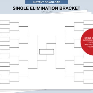 Blank Tournament Bracket, Printable, Fillable PDF, Double Elimination ...