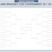 Blank Tournament Bracket, Printable, Fillable PDF, Single Elimination ...