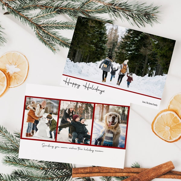 Simple Holiday Card - Etsy