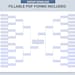 Blank Tournament Bracket, Printable, Fillable PDF, Single Elimination ...