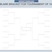 Blank Tournament Bracket, Printable, Fillable PDF, Single Elimination ...