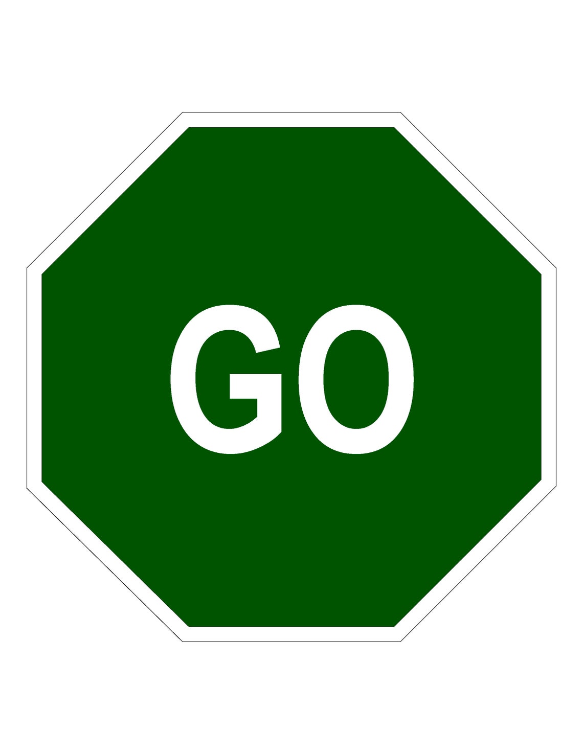 STOP / GO Printable Sign, Coloring Page - Etsy
