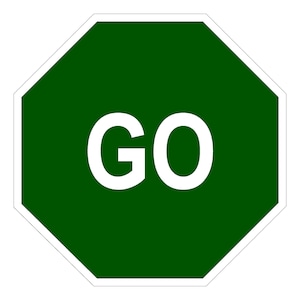 STOP / GO Printable Sign, Coloring Page - Etsy