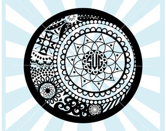 Aztec Square Monogram Svg Aztec Monogram Svg Monogram Svg - Etsy