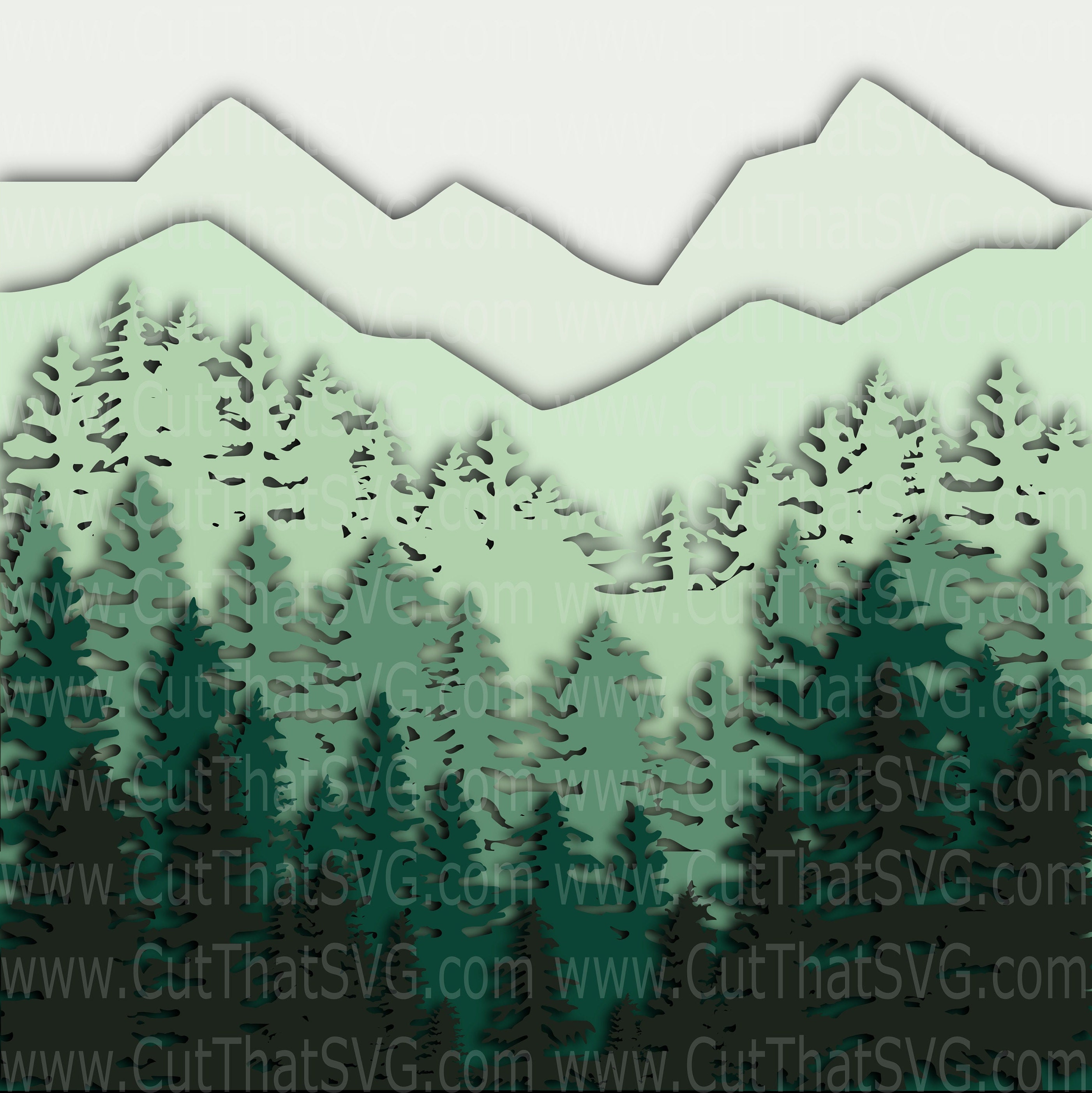 Camping SVG Mountains SVG Woodland Svg Trees and Mountains - Etsy