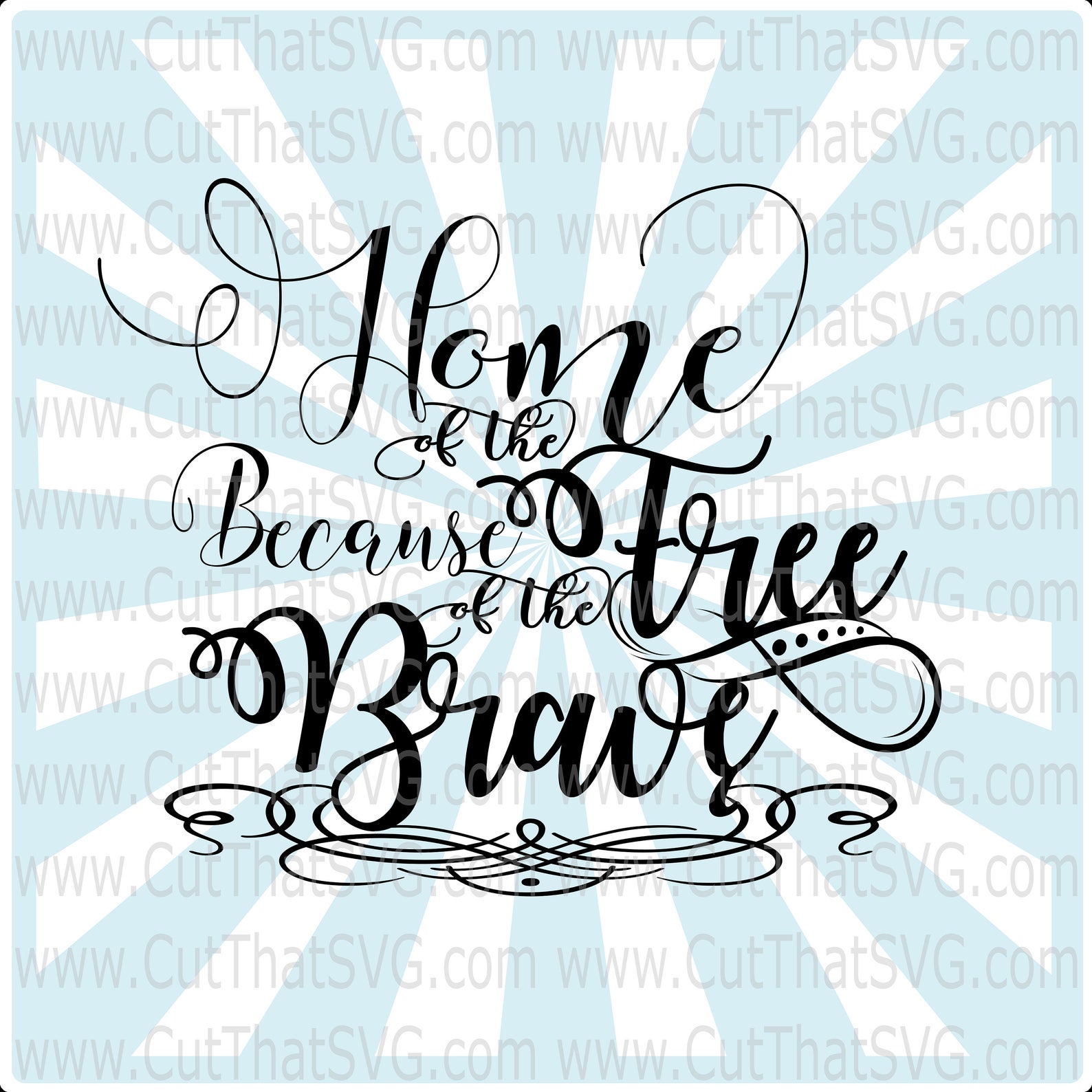 Home of the Free Because of the Brave SVG Veteran Svg 4th of - Etsy