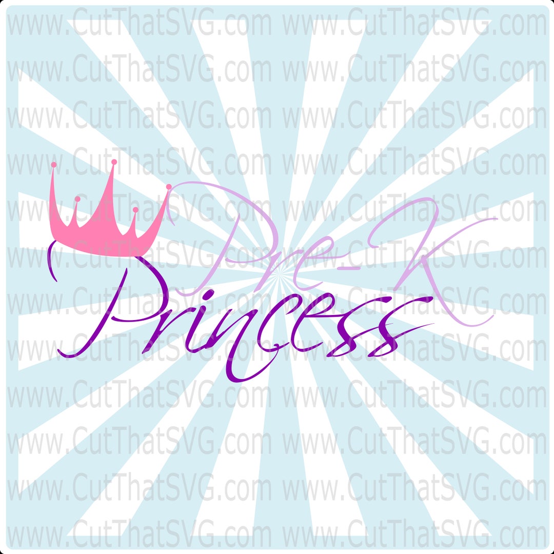 Pre-k Princess SVG, Princess Svg, Back to School Svg, School Svg, Pre K ...