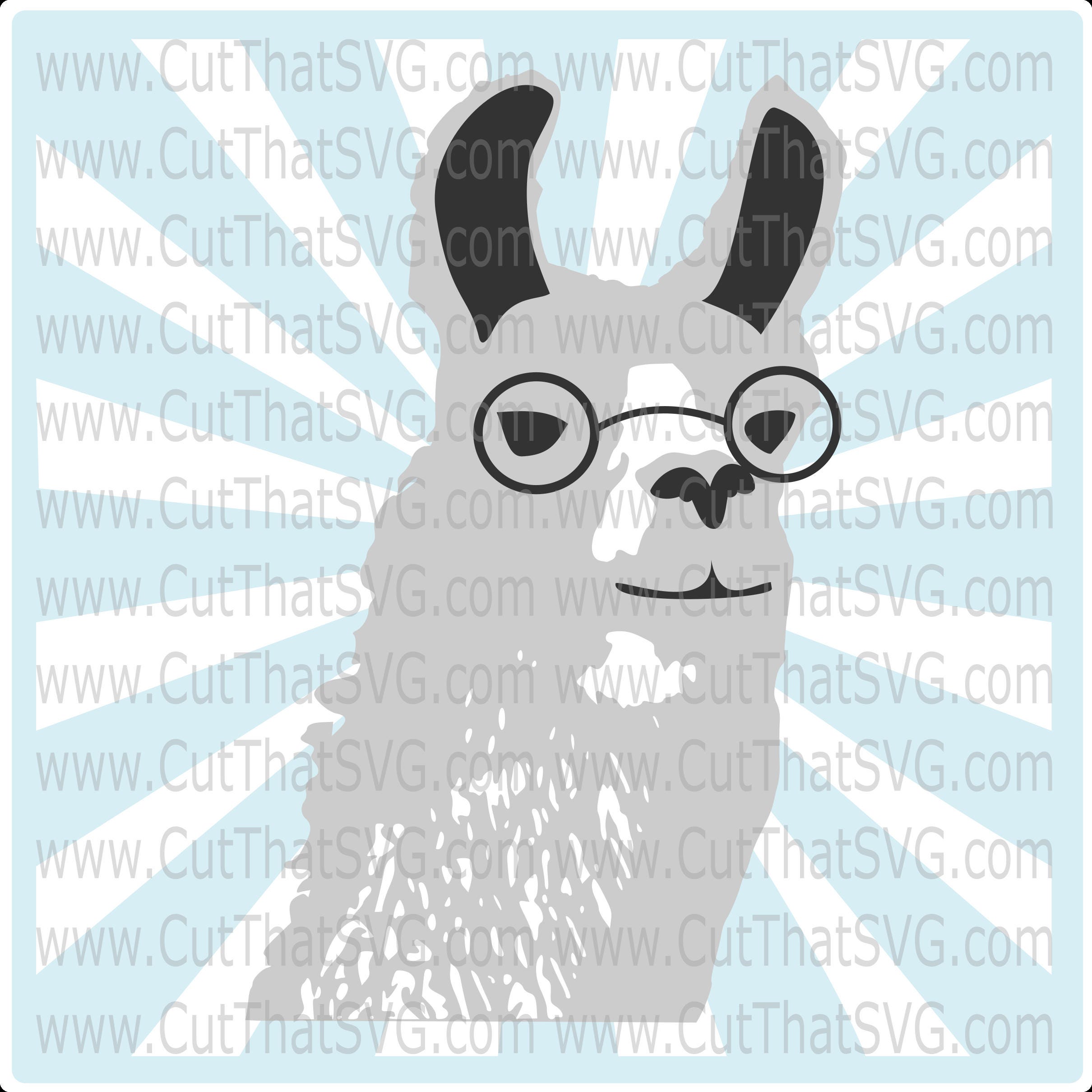 Mixed Media & Collage Personal Use Farm Animal Template Alpaca Layered ...