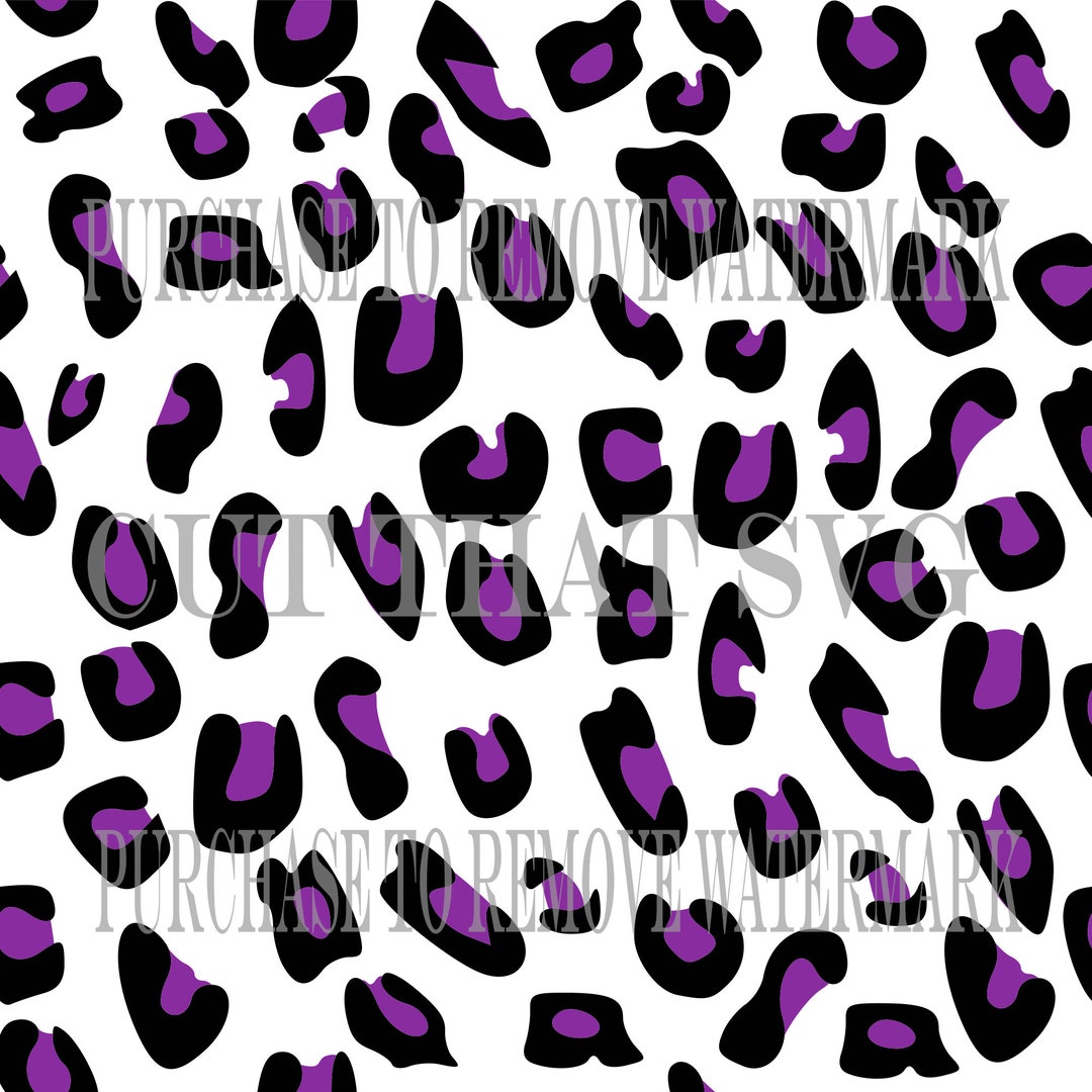 Purple Leopard Pattern SVG, Purple Cheetah Print SVG, Cricut Pattern ...