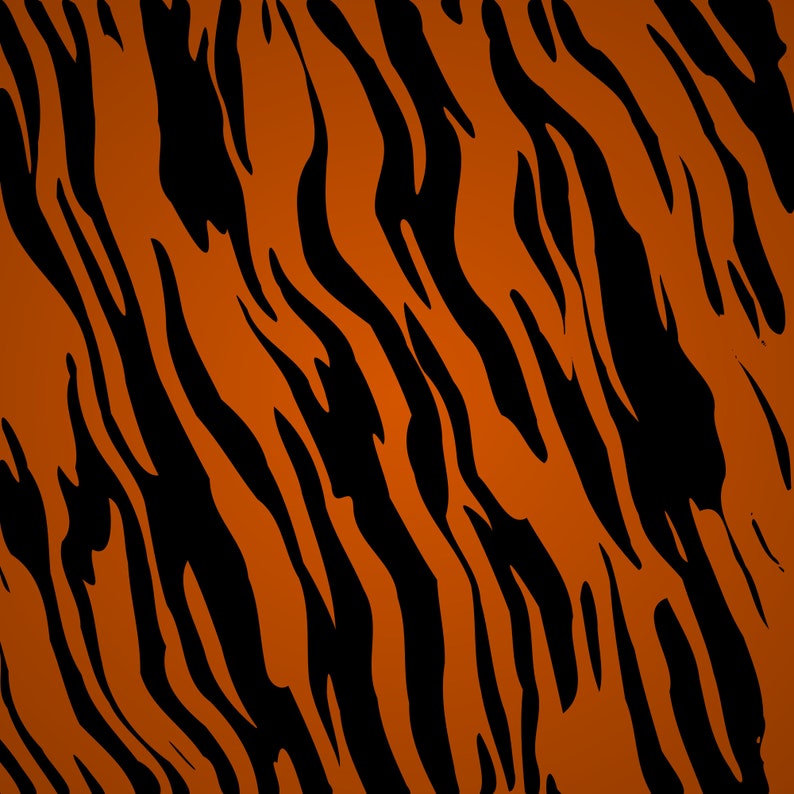Tiger Print SVG Pattern Safari Animal Prints Big Cat SVG | Etsy