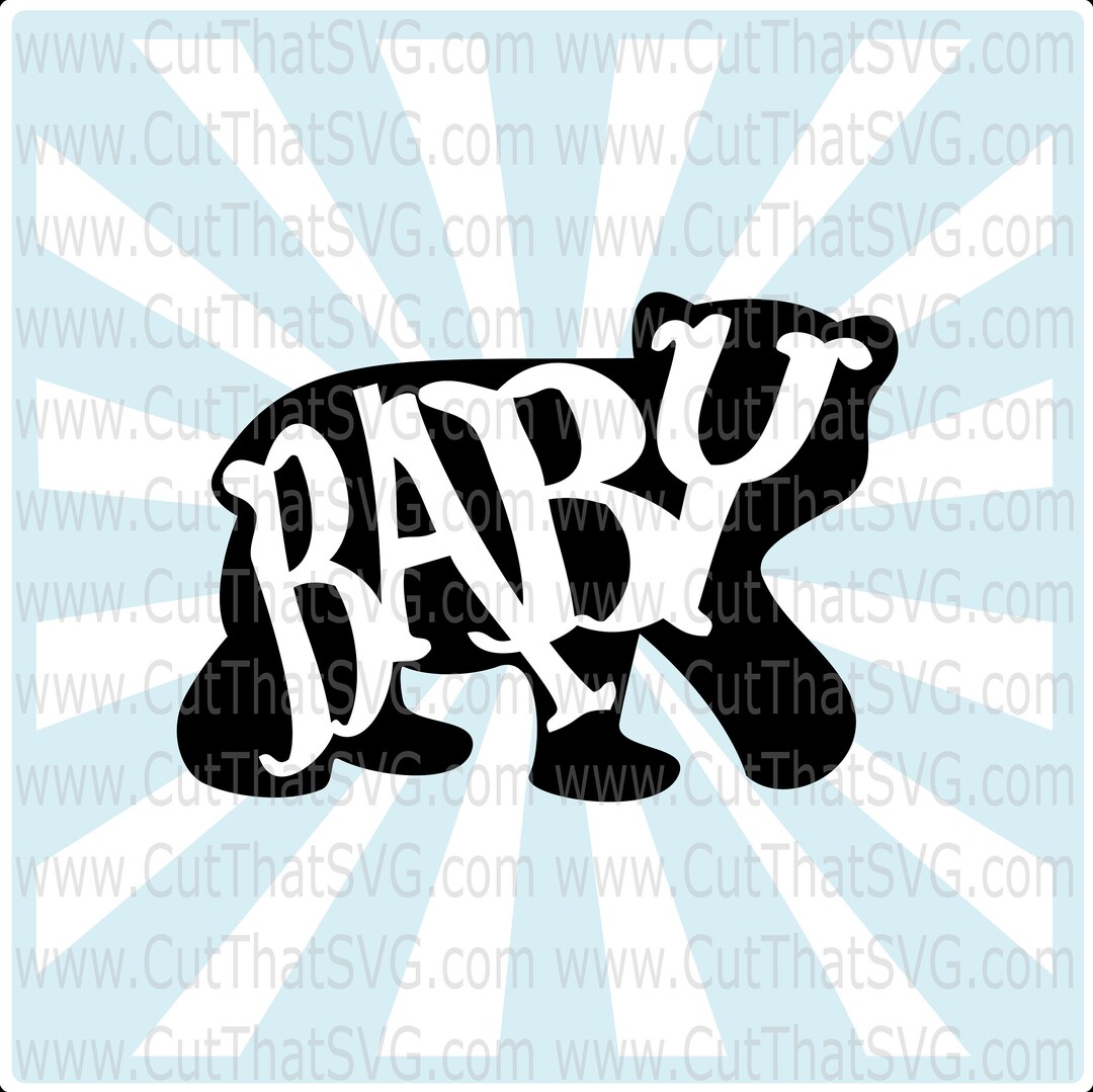 Bebé oso SVG, oso svg, oso bebé, svg, dxf, png, oso, familia de oso ...