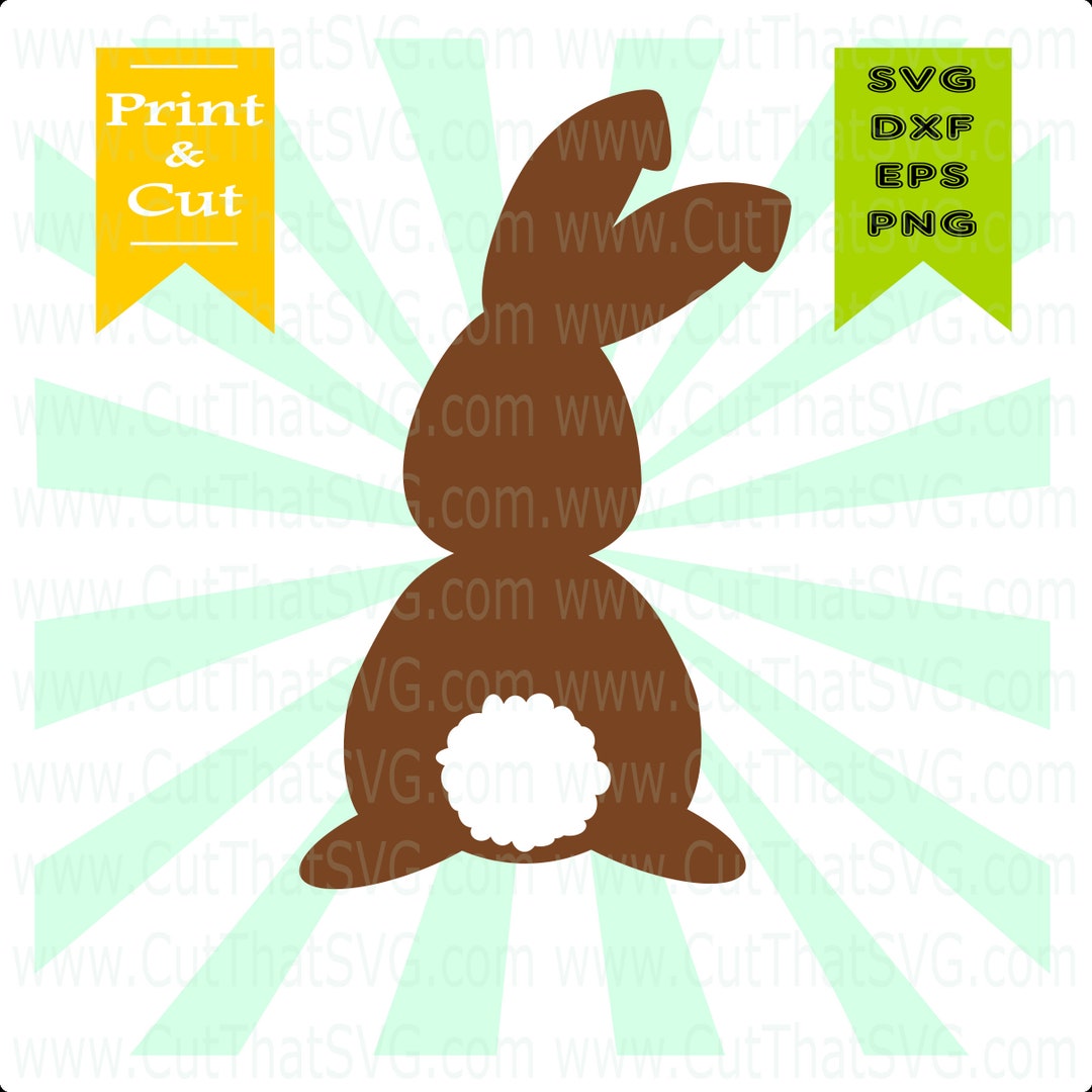 Cottontail Bunny Rabbit SVG, Print and Cut, Sublimation, Cut Files for ...