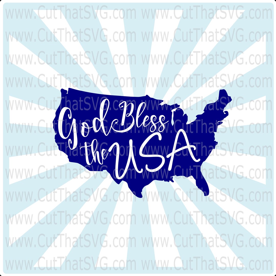 God Bless the USA God Bless USA Bless Your Heart God Bless - Etsy
